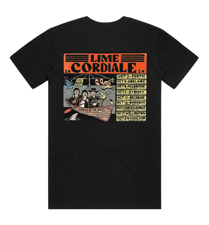 Lime Co. 2024 Tour Tee - with dates – Lime Cordiale